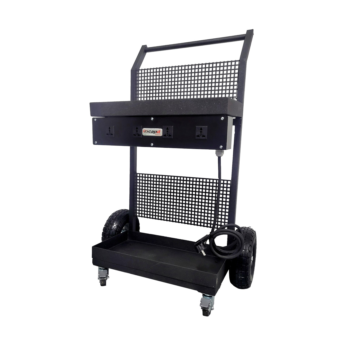 Portable Tyre Warmer Rack - 4-Way Plug-In Support